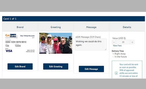 How to Send Electronic Visa Gift Cards?